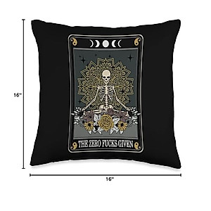 Funny Tarot Card Throw Pillow