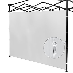 Morngardo Pop Up Canopy Tent Sidewalls with Silver Coating for 10x10 Outdoor Ez Up Vendor Party Tent, Waterproof and UV Protection (Sidewall x1pc)