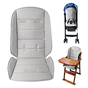 Stroller Pad, Baby Stroller Pad, Baby Stroller Cushion Pad, Stroller Seat Pad, High Chair Pad, with Five-Point Seat Belt Hole Design, Soft and Comfortable, The Baby Sits More Comfortably