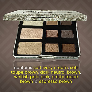 Ccolor Cosmetics - Soft Natural, 9-Color Eyeshadow Palettes, Highly Pigmented Eye Shadow Makeup, Long-Wearing Eye Palette, Matte & Shimmer Eye Makeup Kit with Easy-to-Blend Neutral Shades