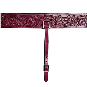 RAAVILS Horse Leather Cinch for Western Saddles Horse TACK Leather Back Cinch Rear Saddle Girth