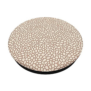 Pastel Beige Light Colour Polka Dot Pattern Simple Art PopSockets Swappable PopGrip