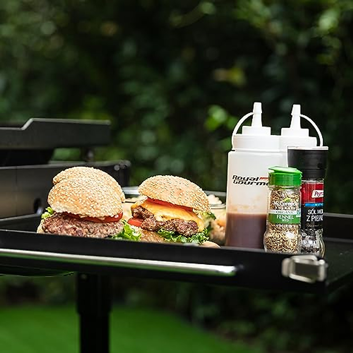 Royal Gourmet GB4000FC 36-Inch Gas Griddle with Cover, 4-Burner Flat Top Gas BBQ Grill with Top Cover Lid, Propane Fuelled, Outdoor Griddle Station with Folding Side Shelves and Legs, Black