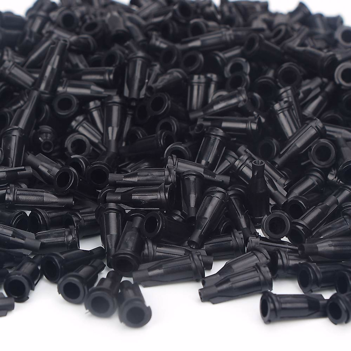 500-Pack Luer Lock Syringe Tip Caps Dispensing Needle Tip Cap with Storage Box