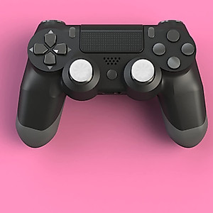 SOLUSTRE 2pcs ps4ps5 Joystick Stick Cover ps4controller Joystick Grip Covers Silicone Button Cover Joystick Protective Cover Joystick Caps Thumb White Button Cap