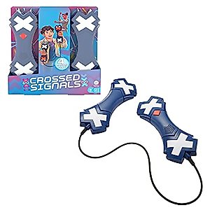 Mattel Games ​Crossed Signals Electronic Game with Pair of Talking Light Wands, Play Solo Or with Up to 4 Players, Move Wands Up, Down Or Shake, Gift for 8 Year Olds & Up, HCG57