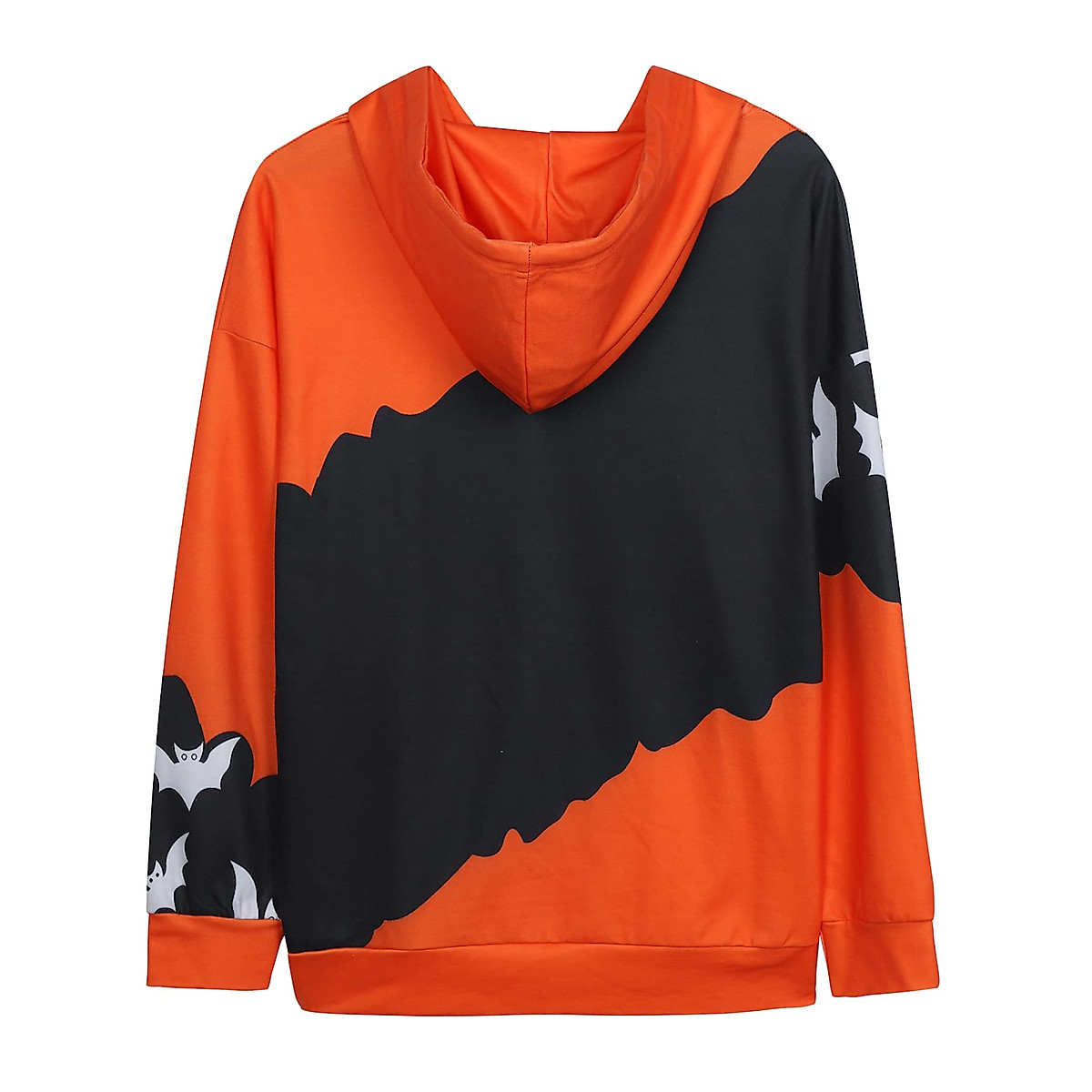 KIDDAD It's Just A Bunch of Hocus Pocus T-Shirt Women Halloween Sanderson Sisters Long Sleeve Crewneck Casual Pullover Tops Black Orange