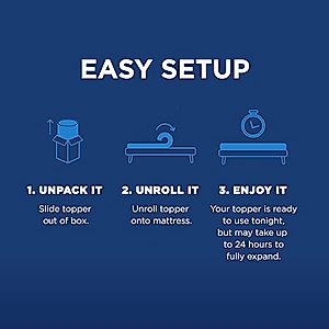 Tempur-Cloud 2-Inch Mattress Topper, Queen,White