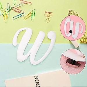 TOYMIS Decorative Lettering for Bogg Bag, Alphabet Letters Decor Letter Charms for Bogg Bag Accessories Alphabet 3D Letters for Personalizing Handbag DIY White (W)