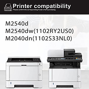 HSMQ High Yield Toner Kit Compatible TK-1172 TK1172 Replacement for Kyocera M2540d M2540dw M2040dn Toner Cartridge Printers-Sold by HNSMGS (Black, 1-Pack)