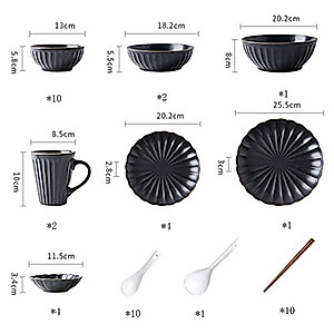 GagalU Party Tableware Set,Fine Dinnerware Set,White Porcelain Dinnerware Set, Petal Shape Ceramic Plates and Bowls Sets, Modern Creativity Vintage Round Dishes Set, Service for 10 Microwave, Oven