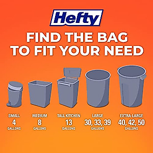 Hefty Small Trash Bags, Fabuloso Scent, 4 Gallon, 52 Count