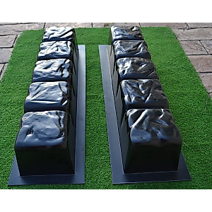 Concrete molds Straight Edge Stone Log Edging Border Garden curbs Sold 2pcs BR02