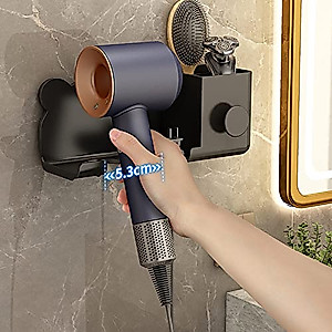 Aurgiarme Wall Hair Dryer Holder Dryer Toilet Dryer Stand Cartoon Hairdryer Blower Shelf Bathroom Access