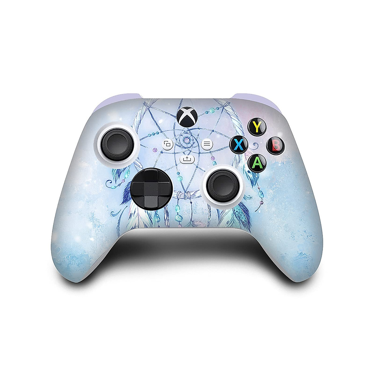 Head Case Designs Officially Licensed Simone Gatterwe Blue Dreamcatcher Art Mix Vinyl Sticker Gaming Skin Decal Cover Compatible With Xbox Series S Console and Controller Bundle