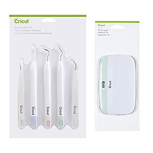 Cricut Explore 3 Machine Bundle Weeder Tool Kit XL Scraper Transfer Tape Smart Vinyl Permanent Black & White 2X Faster DIY Matless Cutting Compatible with iOS Android Windows & Mac Bluetooth