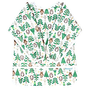 Paw Legend Long Sleeve Baby Bibs - No Leak Bibs for Baby Boy/Girl - Toddler Bib for Eating (6-24 Months) with Pocket, Smock, Hedgehog