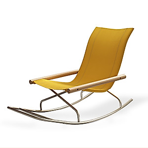 KAXLDHH Rocking Chair Outdoor Rocker, Widened Oversized Rocker with Steel Frame, Comfy Rocking Lawn Chair Camping Chairs for Patio, Backyard, Balcony, Porch, 150KG Weight Capacity (Color : A)
