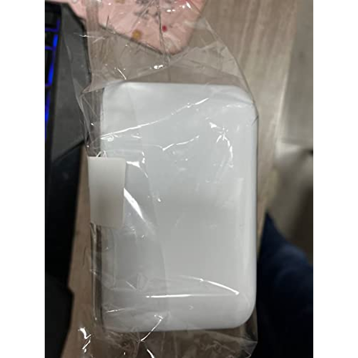 Wipes Dispenser Holder,Tissue Storage Box Case Wet Baby Wipes Case Baby Wipe Holder with Lid for Home Office Desk, Dorm, Kitchen, Washroom, Vanity (White+Pink)