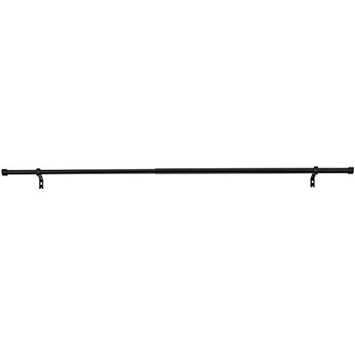 Amazon Basics 1" Curtain Rod 36 - 72", Black