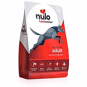 Nulo Frontrunner Dry Dog Food for Adult Dogs - Grain Inclusive Recipe with Beef, Barley, & Lamb - All Natural Pet Foods with High Taurine Levels - Animal Protein for Lean Strong Muscles