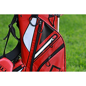 Super Light-Weight Golf Stand Bag for Easy Carry, Red