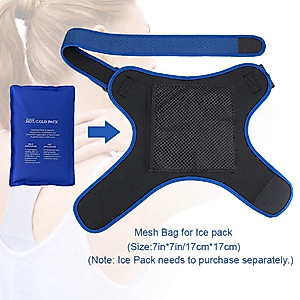 Yosoo Heated Shoulder Brace Support Wrap,rotator cuff brace Heating Pad Support Brace,shoulder heating pads electric for Rotator Cuff, Joint Capsule & Biceps Tendon Injury Frozen Shoulder Shoulder