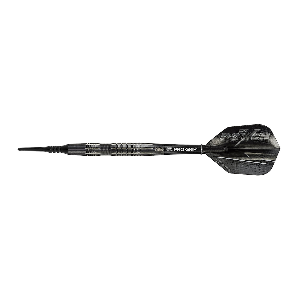 Target Darts - Phil Taylor Power 8Zero Black Titanium 20G Soft Tip Darts