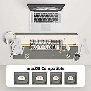 iQunix F97 Hitchhiker Gaming Keyboard, 96% Layout 100 Keys 2.4G & Bluetooth 5.1 Wireless Hot Swappable Mechanical Keyboard with Cherry MX Red Switch for Windows/Mac/Android/iOS