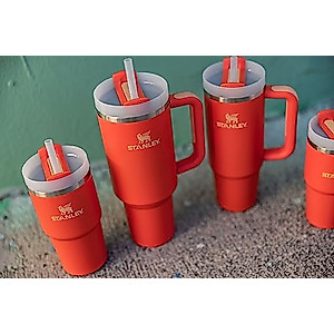 Stanley Quencher H2.0 FlowState Stainless Steel Vacuum Insulated Tumbler with Lid and Straw for Water, Iced Tea or Coffee, Smoothie and More, Tigerlily, 40 oz