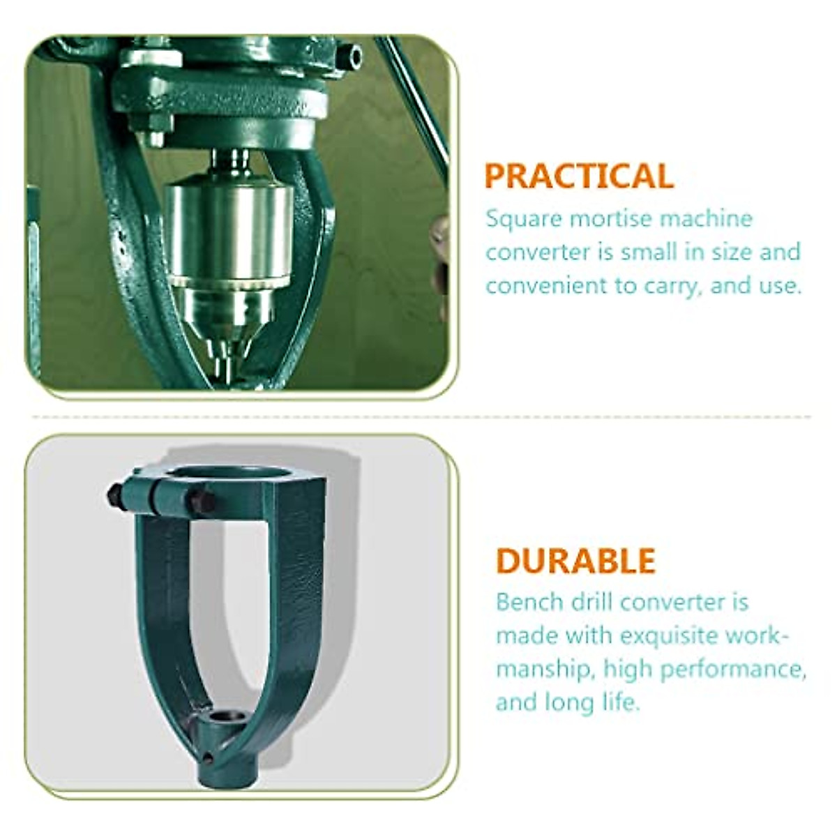 Operitacx Location Tool Square Tenon Converter Log Tenon Cutter Tenon Cutters For Log Furniture Bench Drill Square Hole Accessories Location Tool (65-53 reducer sleeve) Portable Drill Press