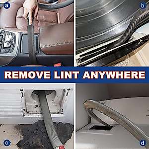 Sealegend Dryer Vent Cleaner Kit Compatible with Dyson Dryer Lint Vacuum Attachment Removes Deep Lint Adapter Compatible with Dyson V7 V8 V10 V11 V12 V15 etc Cordless Vacuum Cleaner