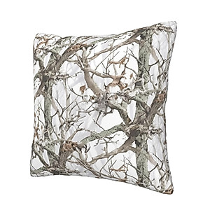 RLDOBOFE White Tree Camo Printed Pillow Covers Soft Throw Pillow Covers Cushion Pillow Covers Square Pillowcases Decorative Cushion Case for Sofa Couch