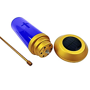 OURMEMO Solar Memorial Light,Best Solar Light for Home, Garden & Cemetery,Solar Lantern Grave Lantern Light