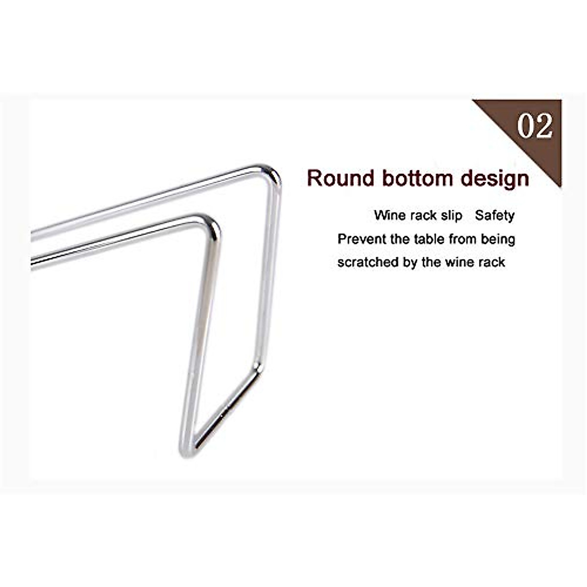 CdyBox Creative Metal Red Wine Rack Single Wine Bottle Holder Rack Display for Home Living Room Wine Rack (Rose-Gold)