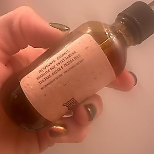 Johnny Slicks Organic Beard Oil | Moisturize, Soften, Promote Hair Growth, Reduce Itch (US Made, Veteran Owned Handcrafted with Clean Ingredients), Rugged