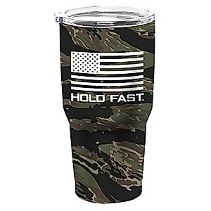 Hold Fast Tiger Stripe Stainless Steel Tumber, Camo, 30 oz