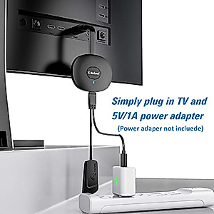 4K Wireless HDMI Display Dongle, TIMBOOTECH Miracast Adapter Streaming YouTube Video/Audio Receiver for iPhone/iPad/iOS/Android/Mac/Laptop/PC to TV/Projector/Monitor - Miracast, DLNA, Airplay, Chrome