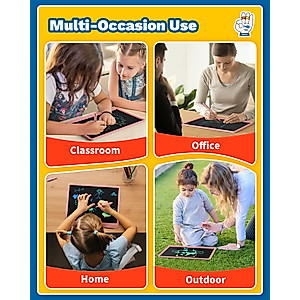 TEKFUN Teen Girl Gifts Ideas, 15inch LCD Writing Tablet for Kids Age 8-10 and Up, Doodle Board 4 5 6 7 Year Old Girl Toys, Mothdays Day Gifts Homeschool Supplies Easter Gifts for Toddlers (Pink)