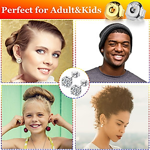 Earring Backs for Studs, Moconar 12PCS 925 Sterling Silver Earring Backs Replacements, Hypoallergenic Earring Backs Secure Ear Locking Pierced Earring Backs for Studs