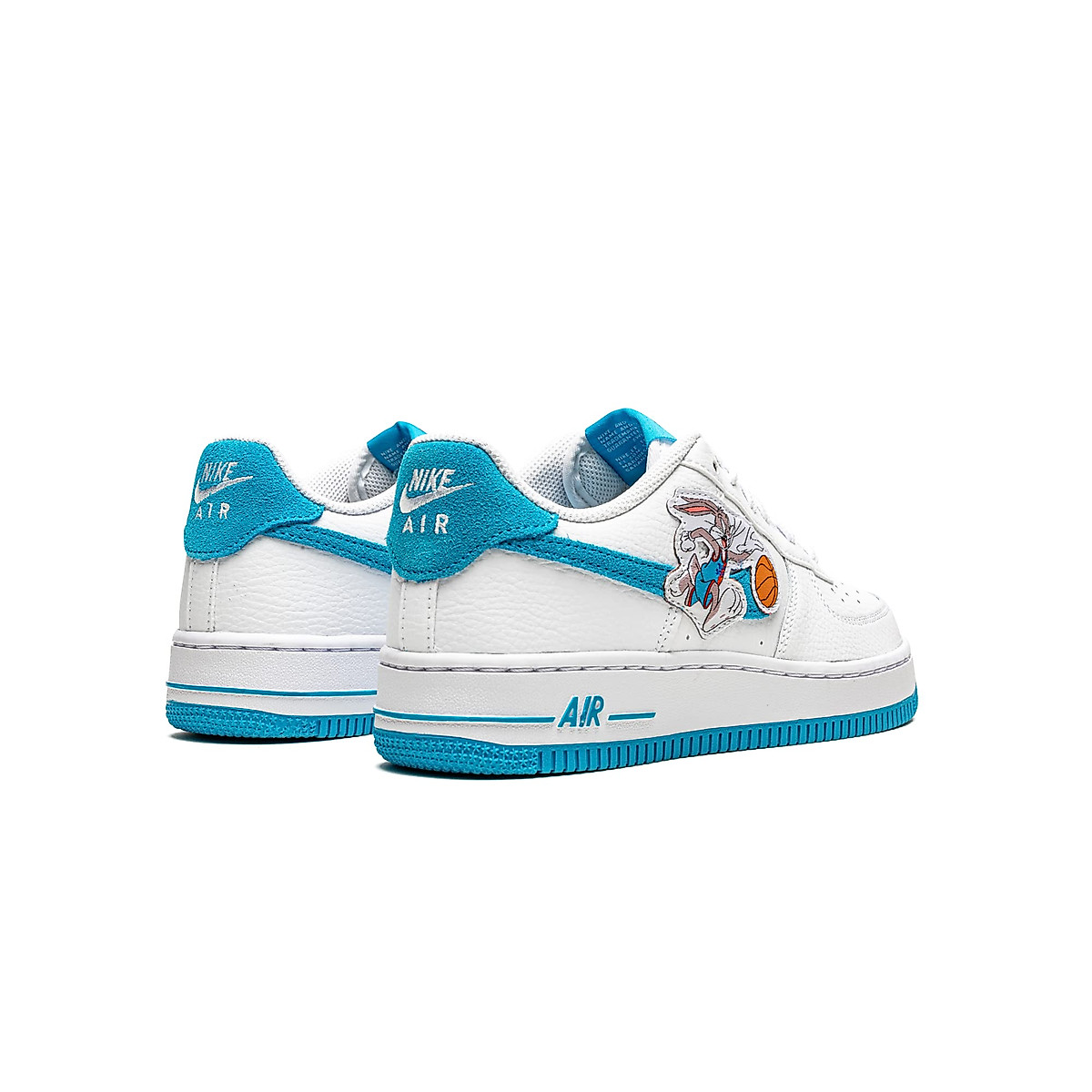 Nike Kids Boys Air Force 1 gs Dm3353 Sneakers, White/Light Blue Fury-white, 6.5 Big Kid