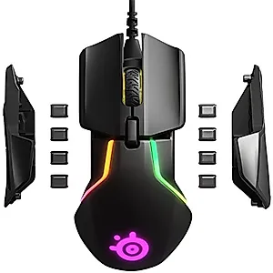 SteelSeries Rival 600 Gaming Mouse - 12,000 CPI TrueMove3Plus Dual Optical Sensor - 0.5 Lift-off Distance - Weight System - RGB Lighting,black