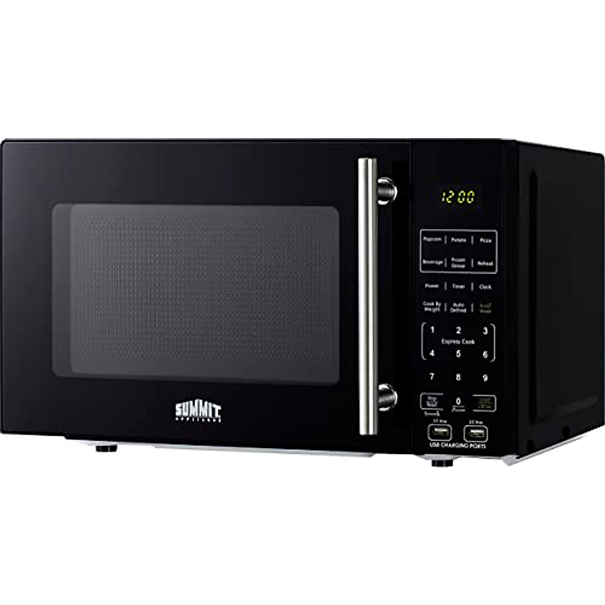 Summit Appliance CWSUITE85G 85" Wide Casework Suite with Beverage Center and Microwave, ADA Height; Trash Receptacle Included; 2.7 cu.ft. Beverage Center; Leveling Legs; Black