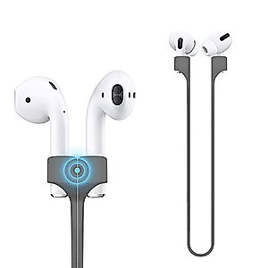 ABCOOL Compatible for Magnetic Anti-Lost Strap AirPods 1 2 3 Pro Accessory - Colorful Soft Sport String Tether Lanyard, Running Silicone Wire Cable Connector, Silica Gel Neck Rope Cord