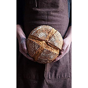 Bread Banneton 1kg (Rounde 8.6 x 3.5 inches) Willow Proofing Basket Best Bakery Themed Gifts For Women With Linen Liner Covers