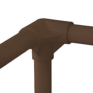 Essentially Yours Pyramid Towel Rack 10 Bar - Dry Wet Towels, Organize Fresh Towels - 36" L x 36" W x 56" H Poolside Towel Storage Organizer, (35.5" W x 35.5" L x 55" H), Brown Style 744125