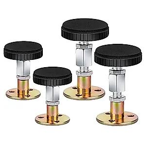 Adjustable Threaded Bed Frame Anti-Shake Tool for Bed, Headboard Stoppers Fixer, Headboard Stoppers，Easy Install (30-68mm,4 Pack)