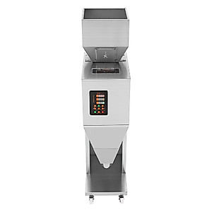 VEVOR Particle Filling Machine, 0.022-2.2 lbs/10-1000g, Automatic Filler Machine with Foot Pedal, Stainless Steel Weighing Filling Machine, Weigh Filler for Beans Seeds Grains Tea Granular Packing