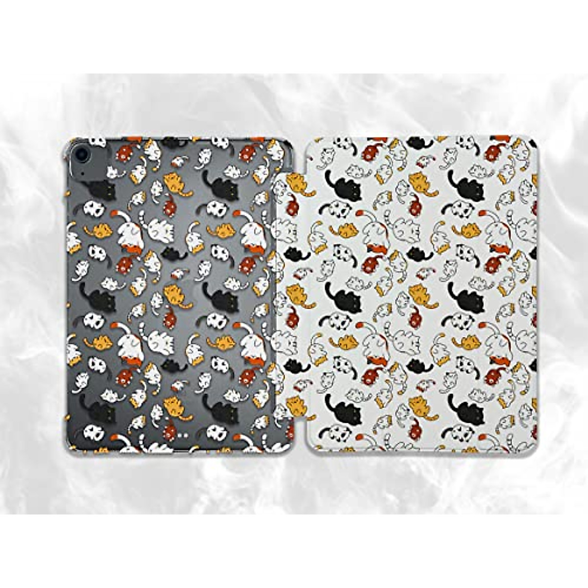 Cute Cats Animal Kawaii Kitten case Compatible with iPad Mini Air Pro 7.9 8.3 9.7 10.2 10.9 11 12.9 inch Pattern Cover New 2022 2021 Trifold Stand 3 4 5 6 7 8 9 Generation 420 (10.2" 7/8/9 gen)