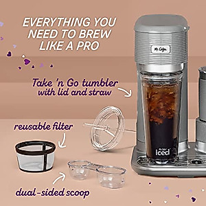 Mr. Coffee 4-in-1 Single-Serve Latte Lux, Iced, and Hot Coffee Maker with Milk Frother,22 ounces